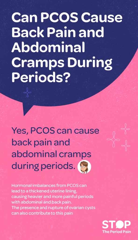 Can PCOS Cause Back Pain and Abdominal Cramps During Periods?